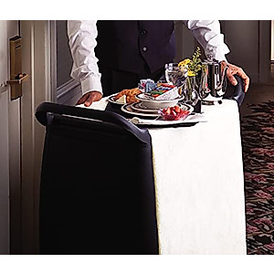 Carlisle FoodService Products Plastic Bussing Cart, 300 lb Capacity, 36.25" x 18"x 38", Black, Small