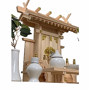 Kamidana no Sato Shrine Set, One Company, Wakaba (Medium), Shrine Set, Authentic Shinto Shrine Set, New Construction, Opening, Office, Kamidana Natural