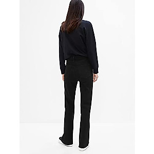 GAP Womens High Rise Flare Jeans, Black Wash, 28 Regular US