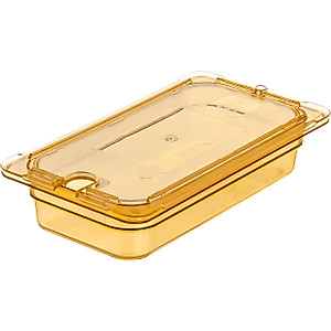 Carlisle FoodService Products 3086013 StorPlus High Heat Food Pan, 2.5" Deep, Third Size, Amber