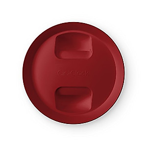 Click Clack Pantry Canister, 2.4-Quart, Red Lid