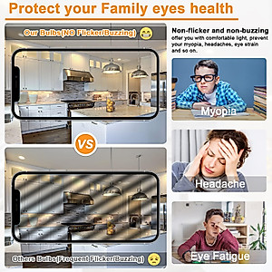 Lacnooe G8 LED Bulb Dimmable 3W Mini Thin Puck Light Equivalent to 20W-25W T4 G8 Bi-Pin Base Halogen Bulb, 120V Warm White 3000K G8 Bulb for Under Counter Kitchen Lighting, Under Cabinet Light,6 Pack