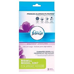 Febreze BISSELL Style 3267 Vacuum Bags, 3 Count