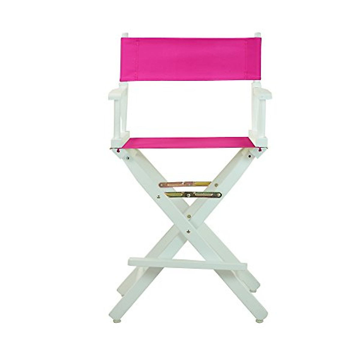 Casual Home 220-01/021-30 Director Chair 24" - Counter Height WhiteFrame/Magenta Canvas