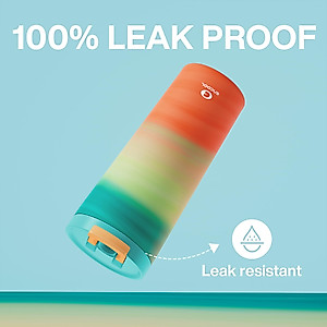 ENCOOL 24 oz Insulated Tumbler with Lid and Straw, 100% Leakproof Travel Coffee Mug, Stainless Steel Coffee Tumbler, Keeps Cold for 24 Hours or Hot for 8 Hours, Car Cup Holder Friendly (Avenue)