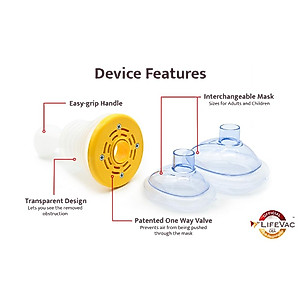 LifeVac EMS Kit - Only for Professionals - Portable Suction Rescue Device First Aid Kit for Kids and Adults, Portable Airway Suction Device for Children and Adults