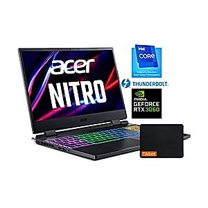 Acer Nitro 5 - 15.6" 144 Hz IPS - Intel Core i5 12th Gen 12500H (12-Core, 2.50GHz) - NVIDIA GeForce RTX 3060 - Thunderbolt 4 - Windows 11 - Gaming Laptop – w/Mouse Pad (32GB RAM | 1TB PCIe SSD)