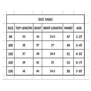 Daitu Newborn Baby Girl Outfits Long Sleeve Solid Sweater Tops + Button Mini Skirt 2-Piece Clothes Set (Black, 7-8 Years)