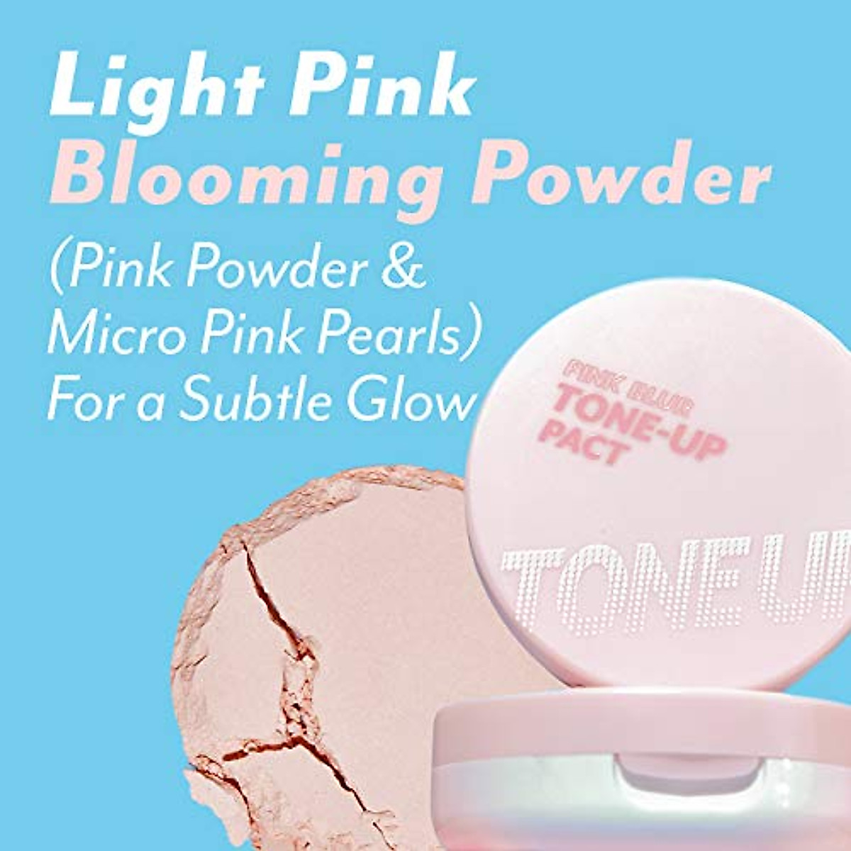 I'm Meme Compact - Tone-up Pact | Pink Blur Effect, Mattify Skin, Pressed Powder, 0.35 Oz + Compact - Oil Cut Pact Bundle