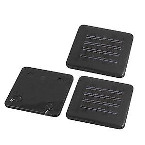 uxcell 3Pcs 55mmx55mm 2 Volts 35mA Polycrystalline Solar Cell Panel Module