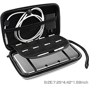 BEADY Carrying Case for Nintendo NEW3DS XL, NEW3DS LL, 3DS XL, 3DS LL Storage case Console Storage case Silver Gray