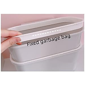 2 Pack White Hanging Cup Holders,10x5x4.5"Trolley Basket Storage,Rolling Cart Accessories Hanging Buckets Hanging Bins,Plant Containers,Storage Bucket,Make Up Pencil Holder,Kitchen Storage Container