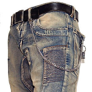 DoubleK Basic Strong Leash Biker Trucker Key Jean Wallet Chain (21") Silver CS15420