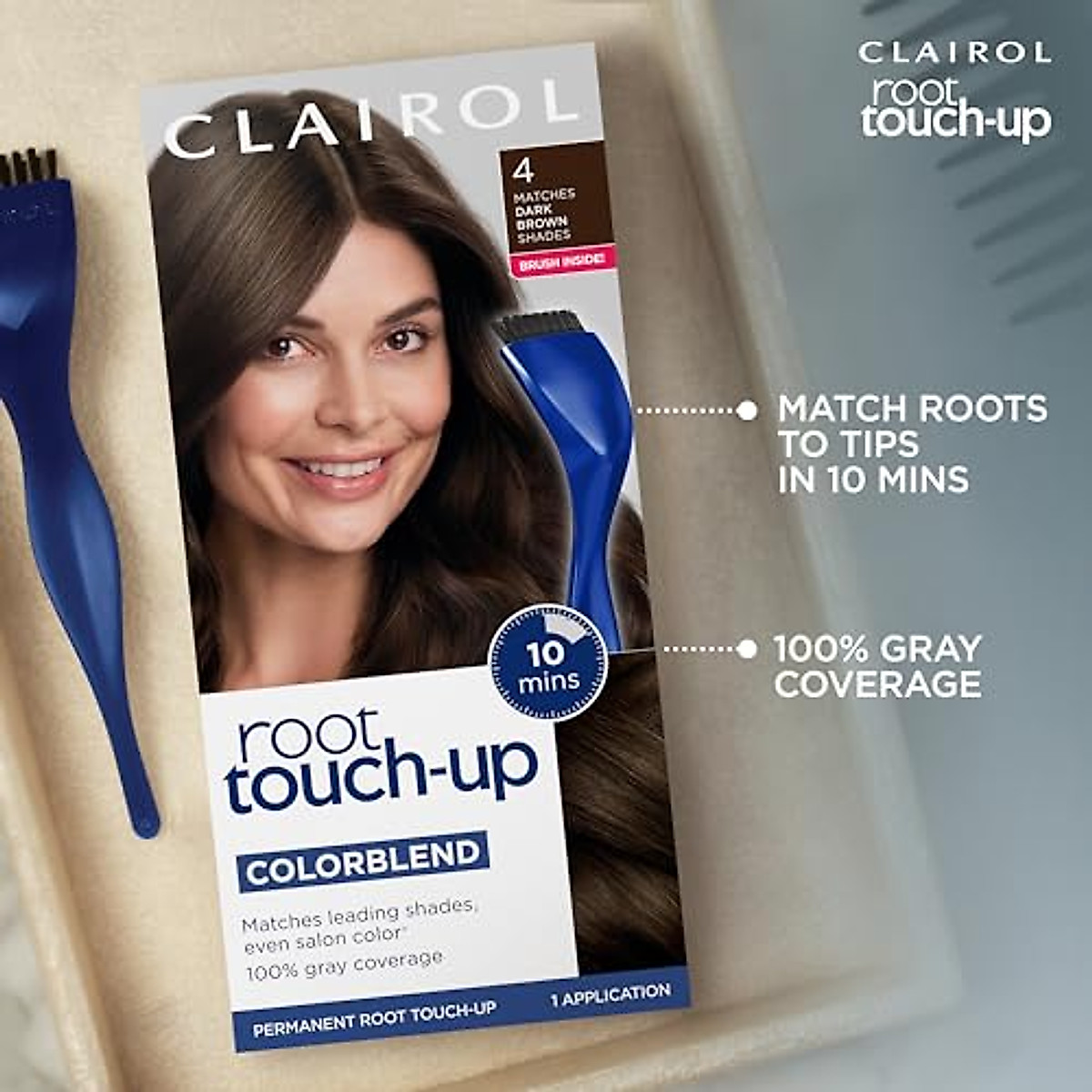 Clairol Root Touch-Up by Nice'n Easy Permanent Hair Dye, 5R Medium Auburn/Reddish Brown Hair Color, Pack of 2