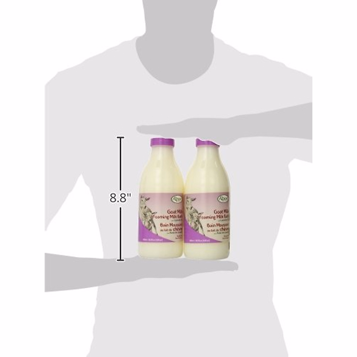 Alpen Secrets Goat Foaming Milk Bath with Lavender Oil, 28.7 Fl Oz (Pack of 2)