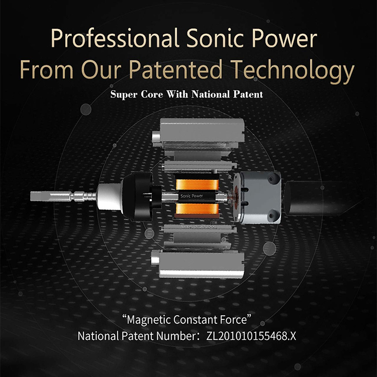 Sonic Electric Toothbrushes with Charging Case & Travel Case, LEBOND USB Inductive Rechargeable Electric Toothbrush with 3 Modes, Smart Timer and 2 Replacement Heads for Kids and Adults