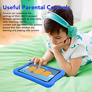 MAVIS LAVEN 8 Inch Kids Tablet, Tablet PC 8.0 MP Rear Camera 100-240V Quad Core Processor 2GB RAM 32GB ROM for Android 10 for Entertainment (US Plug)