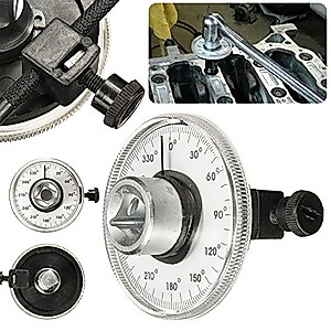 Mokylor 360° Adjustable 1/2" Drive Torque Angle Gauge, Torquemeter Wrench Set,Professional Measurer Tool