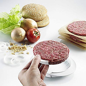 Non Stick Burger Press, Hamburger Maker Mold, BBQ Patty Juicy Regular Beef Maker Round