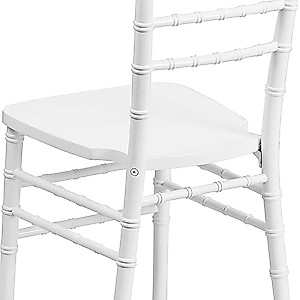 Flash Furniture HERCULES Series White Wood Chiavari Chair