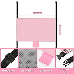 FIXMSV Toddler Airplane Bed, Portable Plane Bed for Kids, Flyaway Kids Bed Airplane with Magnetic Folding Puzzle, Plane Bed for Toddler is A Travel Necessity (Pink)