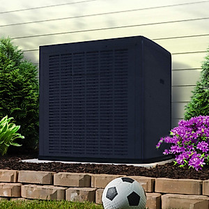 SUPDEJA Air Conditioner Covers for Outside Units, AC Unit Covers for Outdoor - Heavy Duty Waterproof Dustproof Design Square Outdoor Air Conditioner Cover Fits up to 24"X24"X30" Inches Black