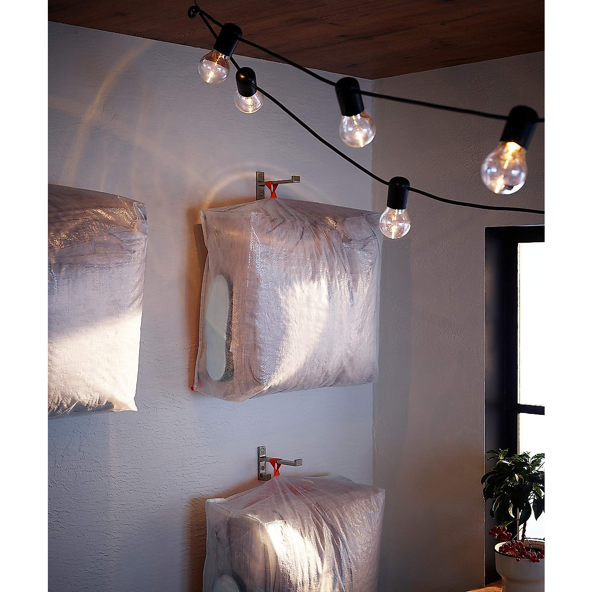 Storage Case, White, 55x49x19 cm (22x19x7"). For Underbed storage, Shelves, Wardrobes, Hang to wall simply. PARKLA IKEA.