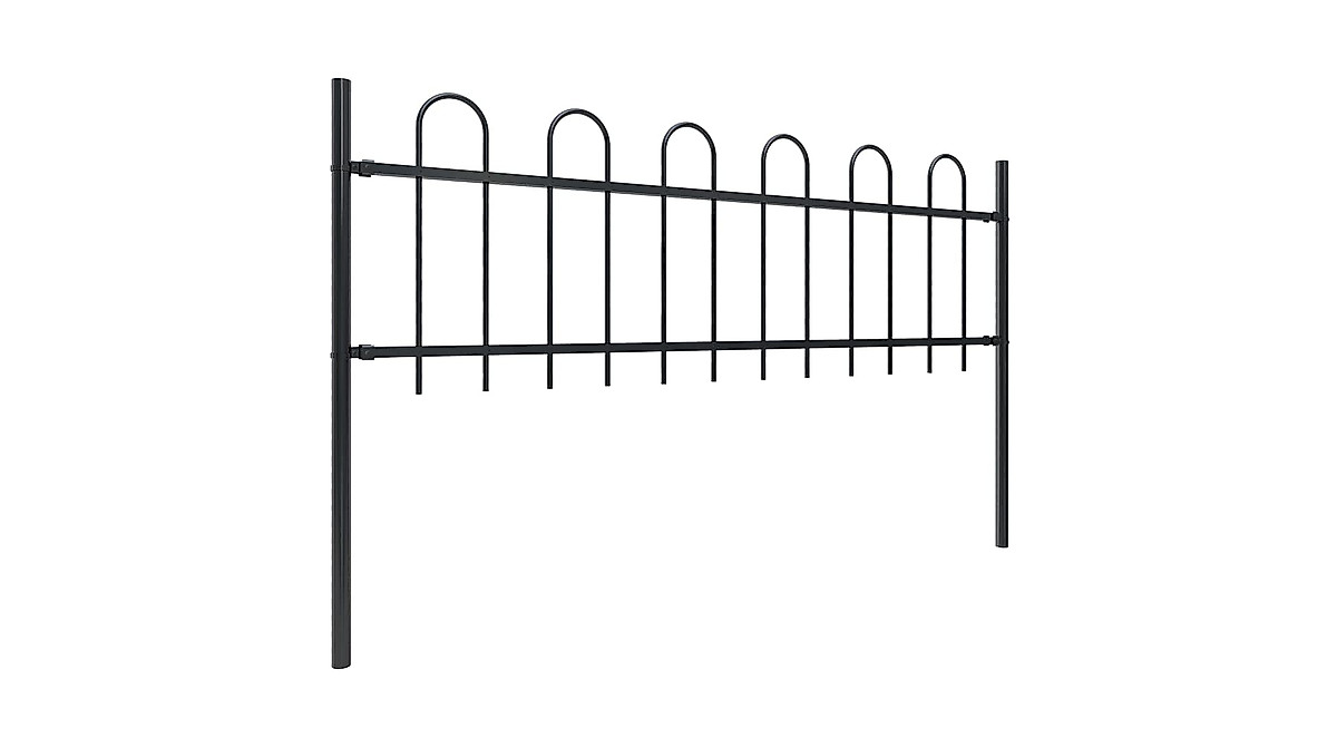 Garden Fence with Hoop Top – Durable Steel Privacy Fence for Yard