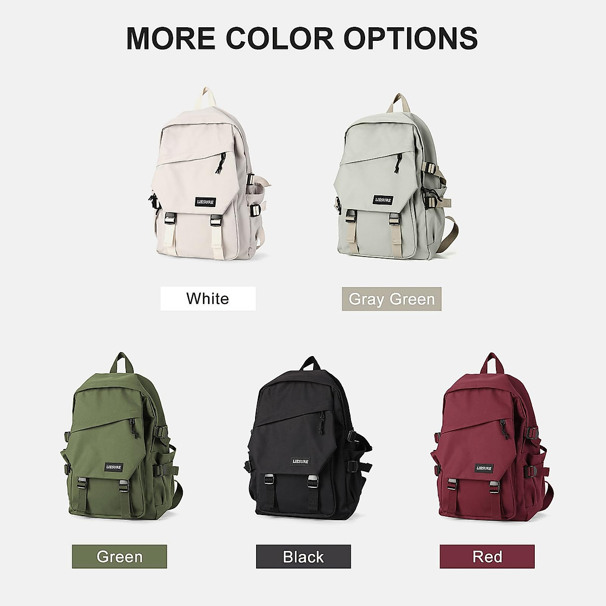 Lightweight School Bag Casual Daypack College Laptop Backpack for Men Women Water Resistant Travel Rucksack for Sports High School Middle Bookbag for girls（White）