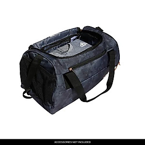 adidas Squad 5 Duffel Bag, Stone Wash Carbon/Rose Gold, One Size