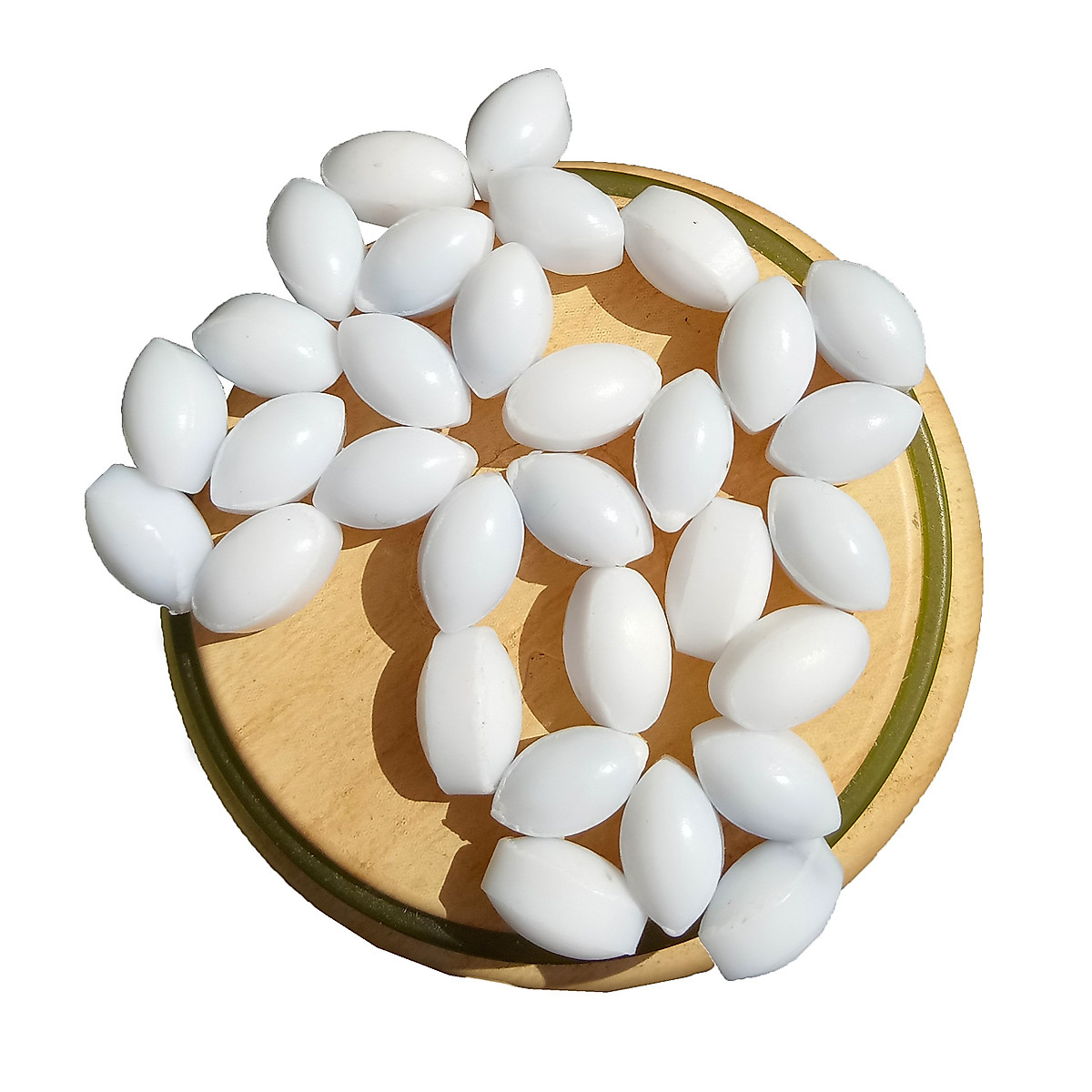 Magnetic Stirrer Stir Bar PTFE Magnetic Mixer Stir Bars (6x10mm, Olive Shape, 10pcs)