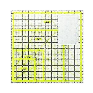 Mr. Pen- Quilting Ruler Set, 4 Pcs, Sizes (4.5"X4.5")-(6"X6)-(9.5"X9.5")-(12.5"X12.5"), Quilting Squares, Quilt Ruler, Rulers for Quilting and Sewing, Clear Quilting Ruler, Quilt Rulers, Acrylic Ruler