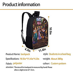 Kids Cartoon School Backpack Large Capacity Laptop Backpacks Lightweight Bookbag 3D Printed Casual School Bag