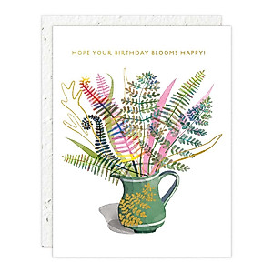 Legacy Ferns Green 5.5 x 4.25 Paper Birthday Greeting Seeds Card