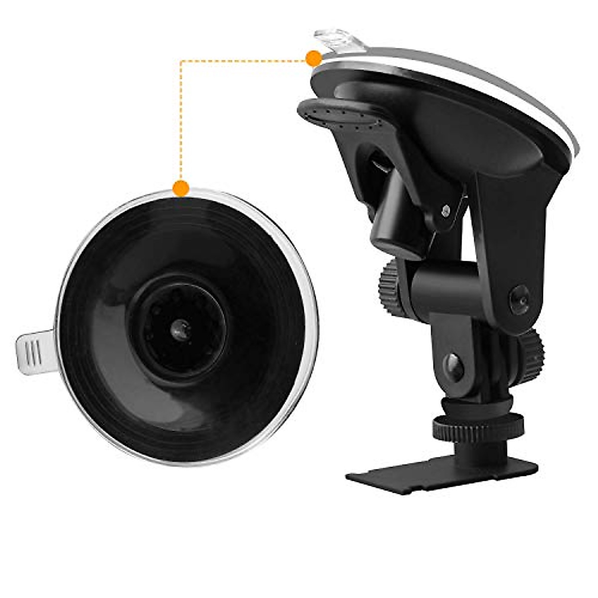 YiePhiot Suction Cup Radar Detector Mount, Windshield & Dashboard Radar Holder Compatible with Escort Max / Max2 / Max360 Radar (Not Compatible with MAX360C Magnetic Cradle Radar)