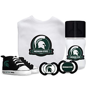 Baby Fanatic NCAA Michigan State Spartans Infant and Toddler Sports Fan Apparel, Multicolor (MST505)