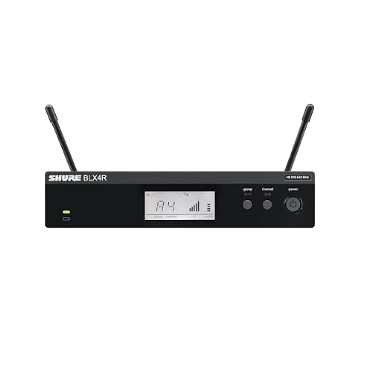 Shure BLX14R/W93 Wireless Microphone System - 14-Hour Battery Life, 300 ft Range, UHF | WL93 Lavalier Mic, Single Channel Rack Mount Receiver | H11 Band (BLX14R/W93-H11)