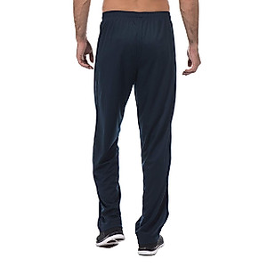 CENFOR Men's Sweatpants Pockets Open Bottom Athletic Pants Jogging, Workout, Gym, Running, Hiking,Training(Navy Blue,M)
