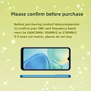 zsddzzy 6.52 inch Screen，Speak8c，Android Smartphone ，Dual SIM Card，1GB RAM 8GB ROM，Only Supports Dual SIM Card Frequency Band of 3GWCDMA ：850/2100MHZ，Unlocked Cell Phone（Blue）