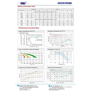 Casil 12V 12Ah F2 Terminal Sealed Lead Acid AGM Rechargeable SLA Deep Cycle Replacement Battery 2 Pack