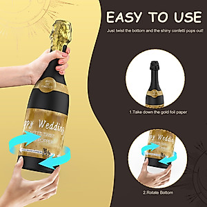POPUPARTY Champagne Bottle Party Popper - 15.3'' (1 Pc.) - for Birthday, Celebration, Wedding, New Year, Party Decoration