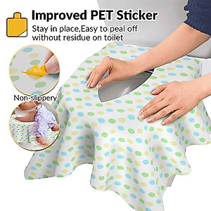 Gimars 20 Packs XL Large Full Cover Disposable Travel Toilet Potty Seat Covers - Individually Wrapped Portable Potty Shields for Adult, The Pregnant, Kids and Toddler Potty Training