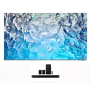 SAMSUNG QN65QN900BFXZA 65" 8K QLED UHD HDR Smart Infinity-Screen TV with a HW-Q990B Adaptive Soundbar with Surround Sound (2022)