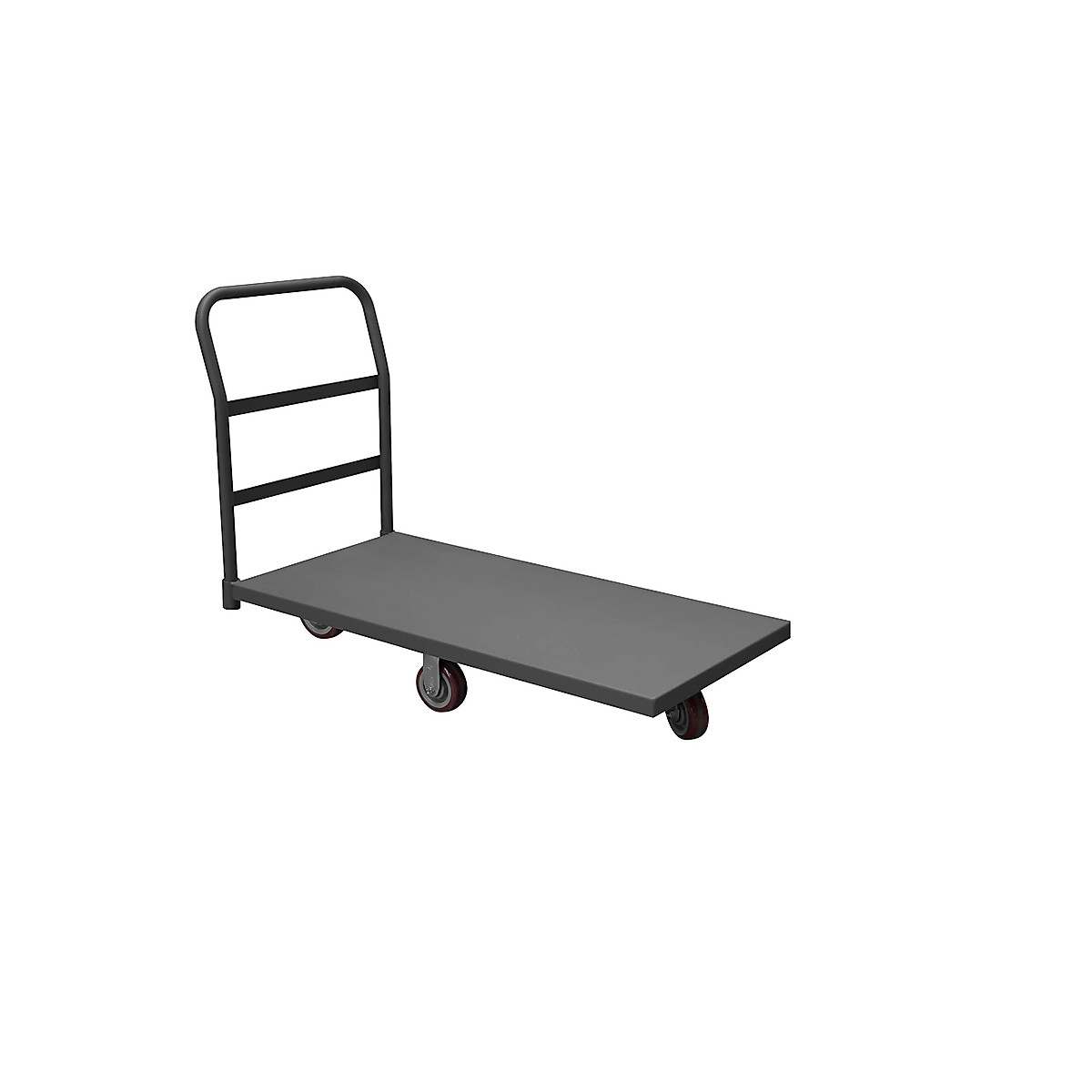 Durham EPTD30365PU95 Platform Truck, Asymmetrical Wheels