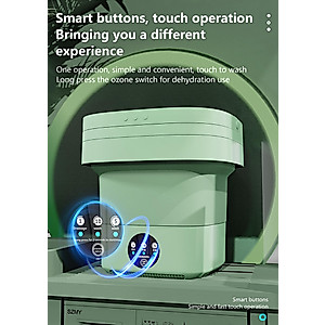 Portable Mini Washing Machine, Mini Washer 6L High Capacity with 3 Modes Deep Cleaning for Underwear, Baby Clothes, or Small Items, Foldable Washing Machine with Spin Dryer-Apartment, Dorm, Camping, RV Travel laundry