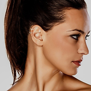 AVNIS Helix Ring Hoop ?€“ Premium Stainless Steel Hinged Nose Ring Hoop ?€“ 16G Opal Stone Septum Ring ?€“ Tragus Earrings for Women ?€“ Versatile Nose Piercing Jewelry