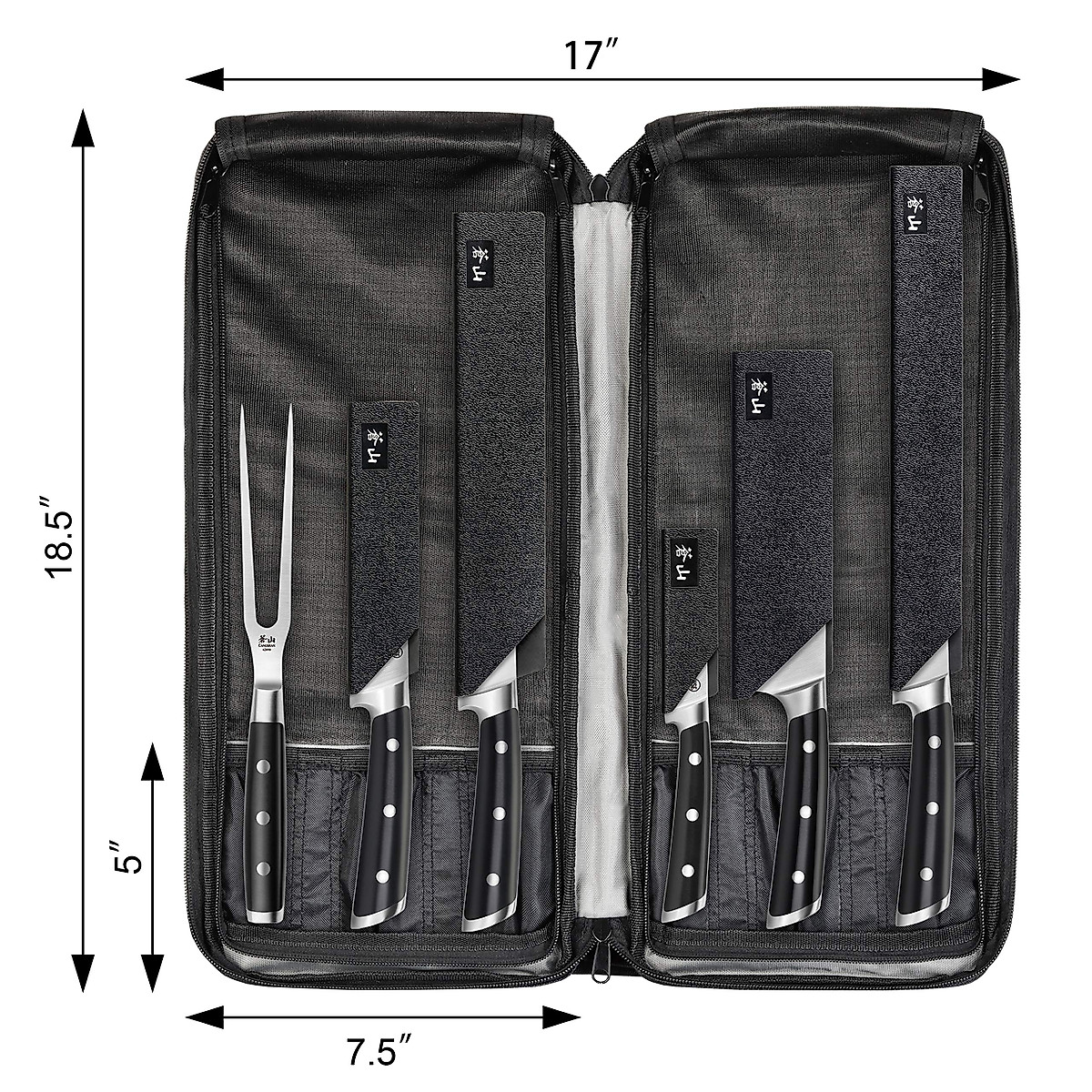 Cangshan S Series 1024135 German Steel Forged 7-Piece BBQ Knife Set
