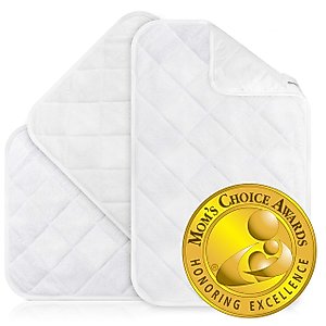 iLuvBamboo Waterproof Changing Pad Liners , Longer & Wider Changing Table Cover -Portable,Reusable & Washable Diaper Change Mat for Baby Gifts & Showers , 3 Count (Pack of 1)