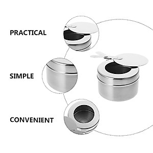 Housoutil 4PCS Fuel Holder with Safety Cover, Stainless Steel Chafer Fuel Cans with Handle, Multifunction Stove Food Parties Warmer Fuel Cans Box Set Perfect for Buffets and Catering Events