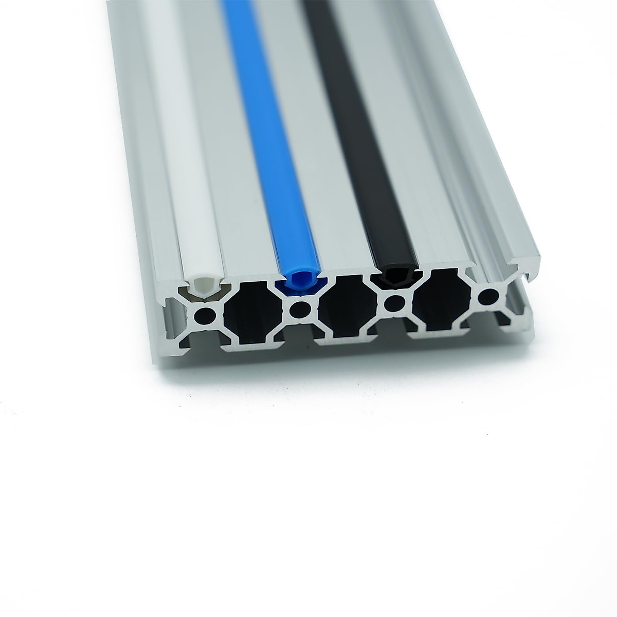 Iverntech Dust Protection Soft Cover Seal Strip for 20 Series 6mm Slot Aluminum Profile Extrustion Black 5 Meters